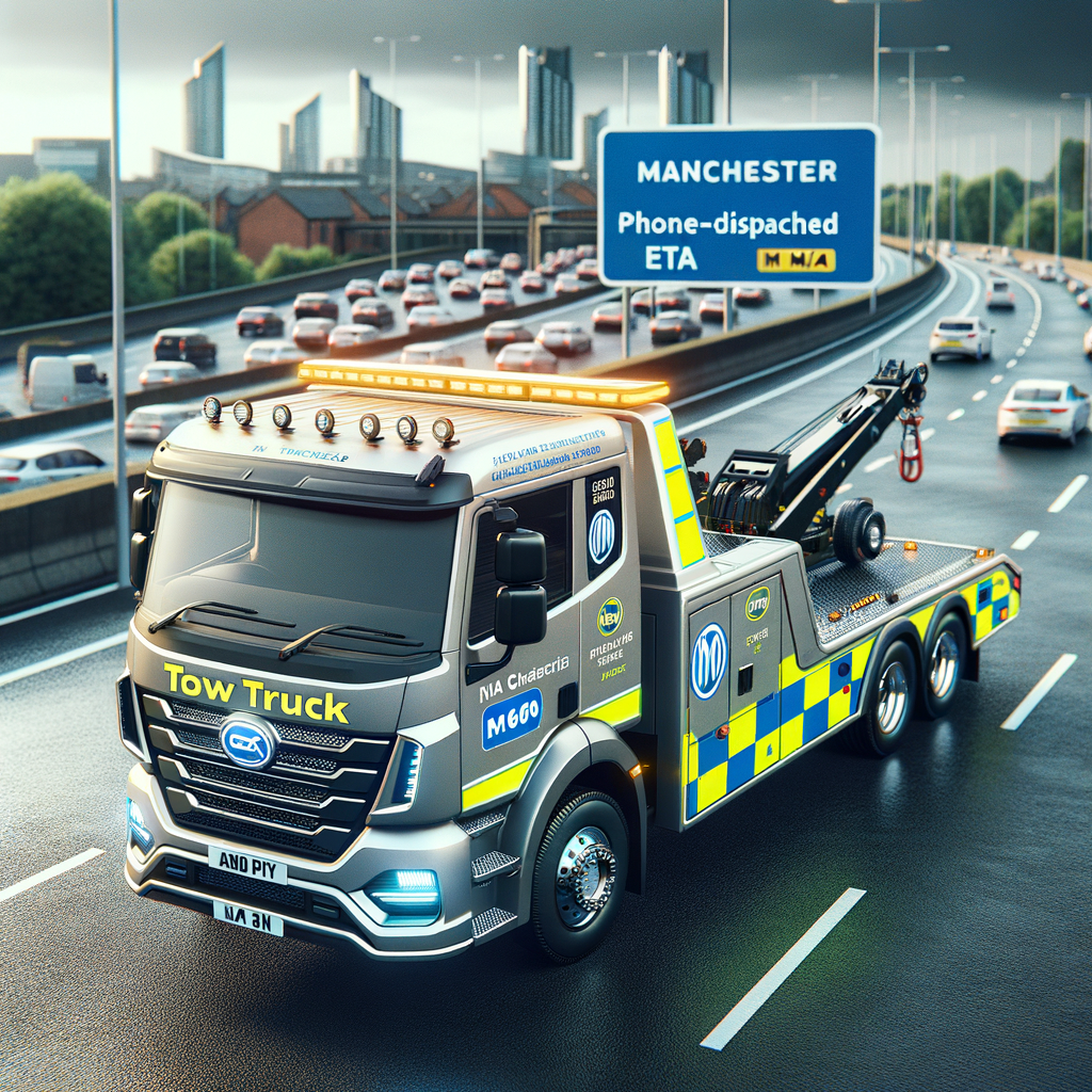 Manchester M60 tow truck ETA, live in-app updates - Crisfix
